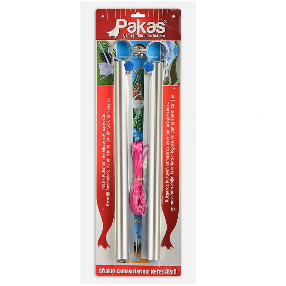 Pakas Katlanabilen Çamaşır Kurutma Askısı Yuvarlak Küpeşte Pks 06 ...